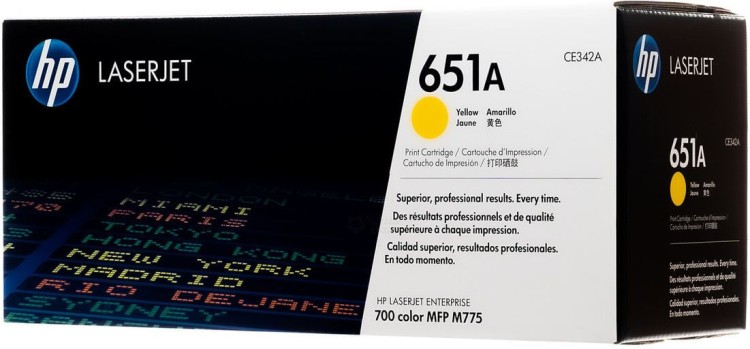Купить Картридж HP CE342A (651A) оригинальный для принтера HP Color ...